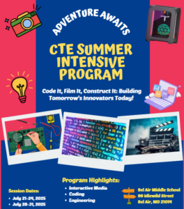 CTE Summer Intensive Program – Bel Air Rec Committee